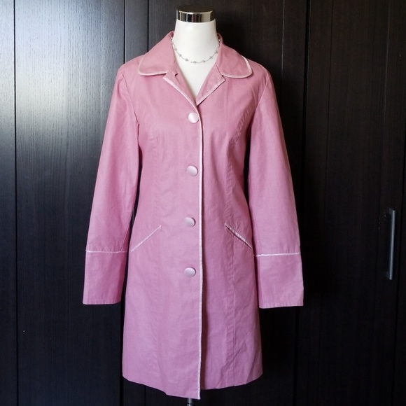mac & jac | Jackets & Coats | Mac Jac Pink Button Coat | Poshmark